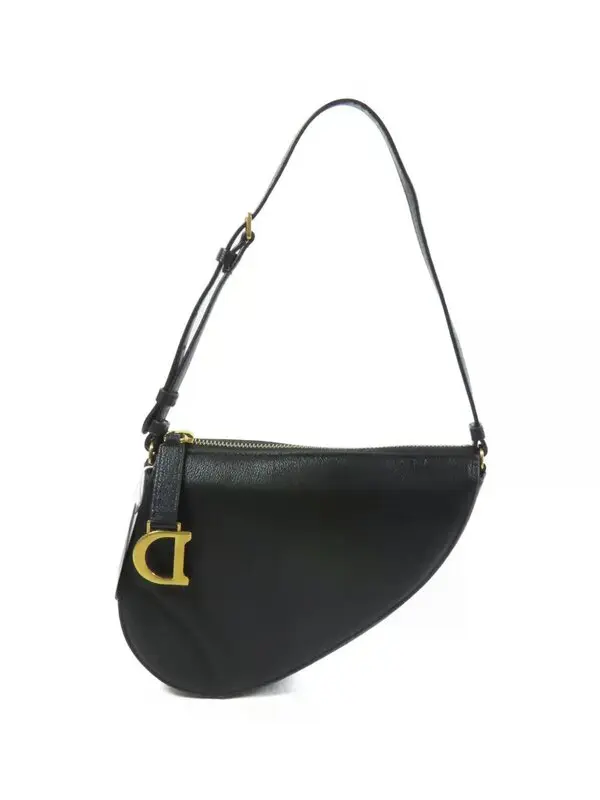 Dior Saddle Rodeo Shoulder Bag - Black