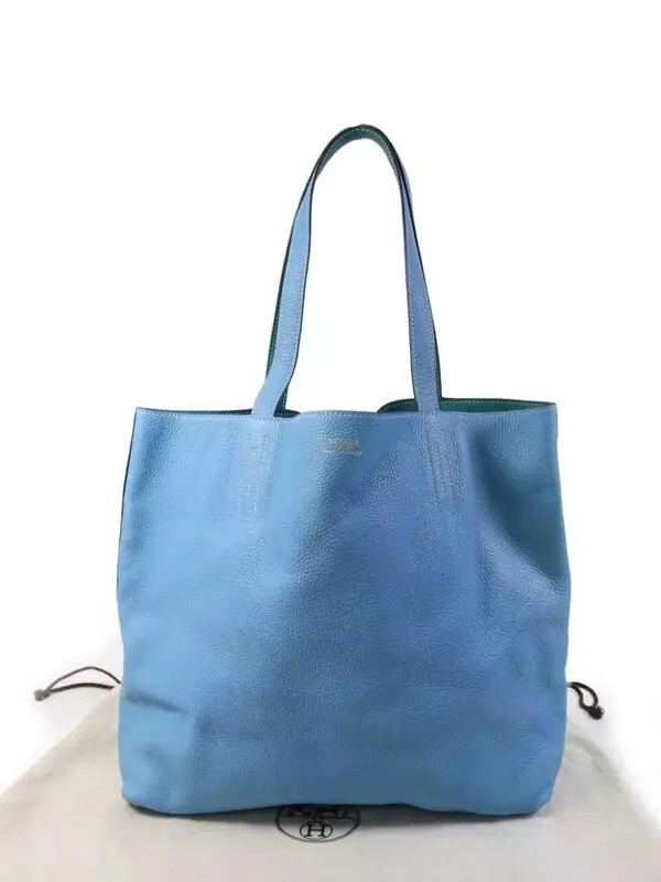 Hermès 28 Double Sens Tote Bag - Blue