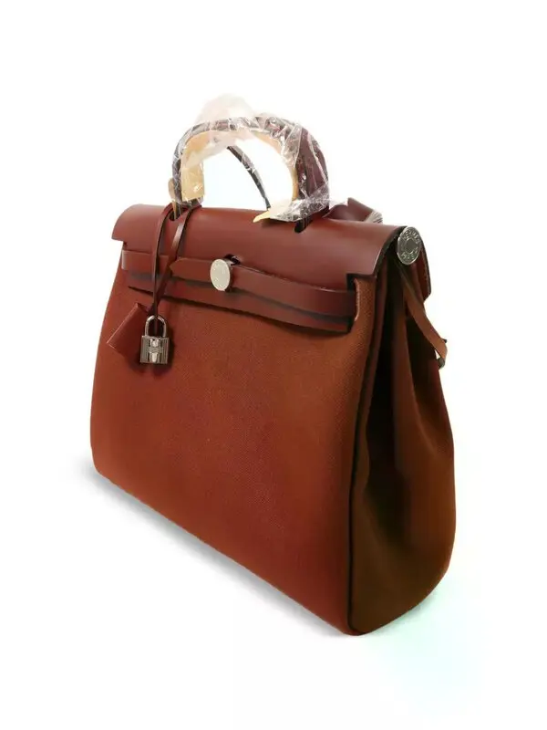 Hermès Herbag Pm Canvas Bag - Brown