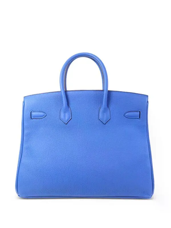 Hermès 35 Birkin Togo-leather Tote Bag - Blue