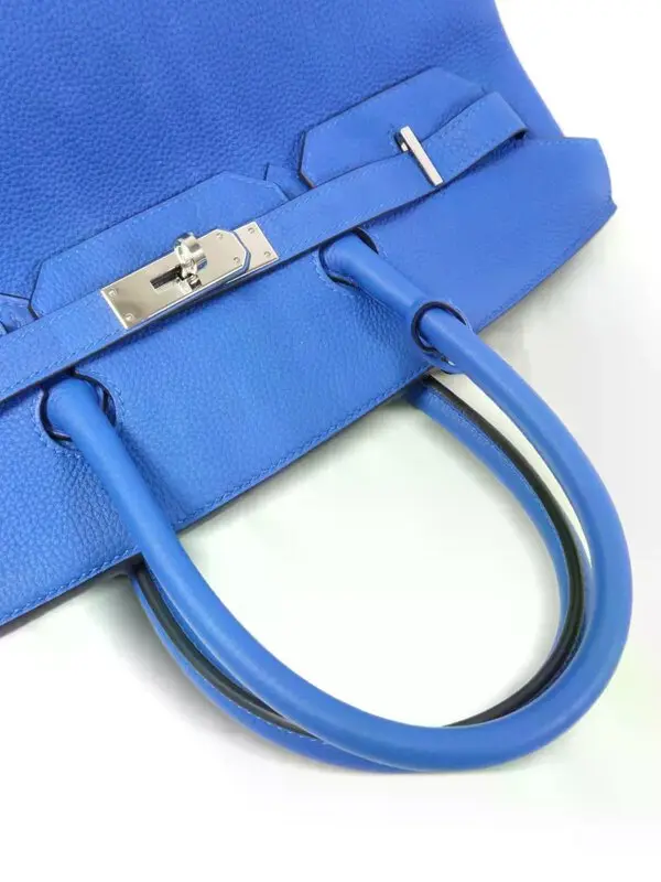 Hermès 35 Birkin Togo-leather Tote Bag - Blue