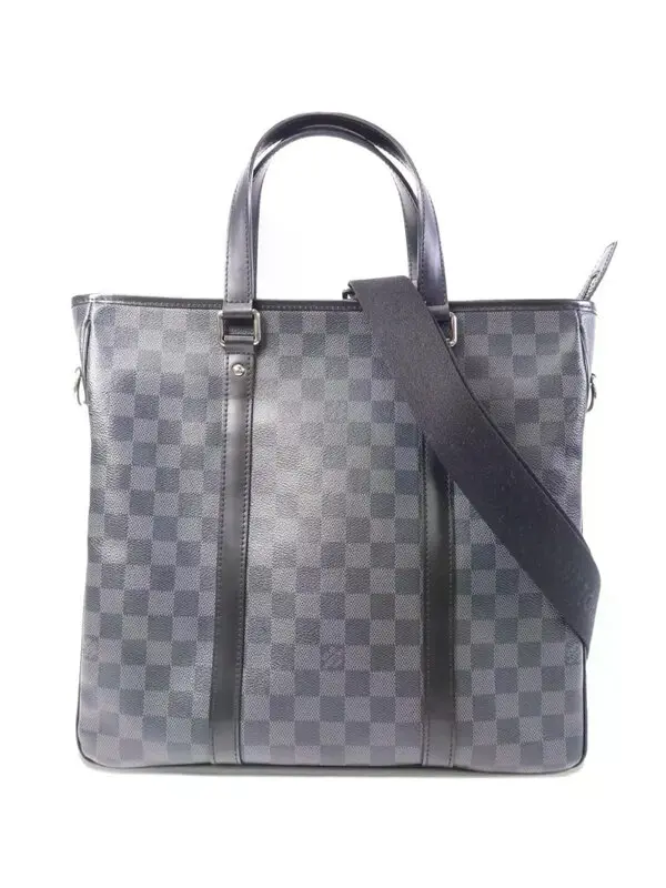 LOUIS VUITTON Damier Graphite Tadao Mm Tote Bag - Grey