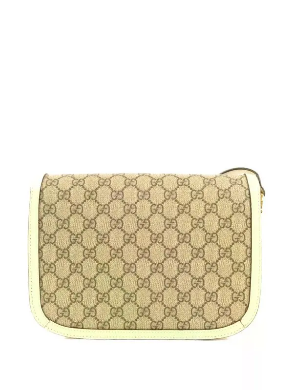 Gucci Horsebit 1955 Gg Supreme Shoulder Bag - Neutrals
