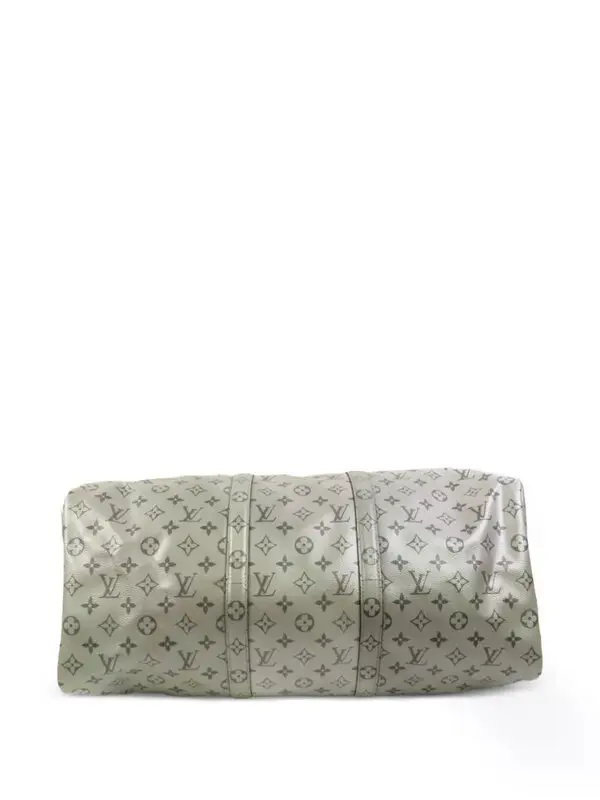 LOUIS VUITTON 50 Keepall Bandoulière Monogram Reflect Tote Bag - Grey