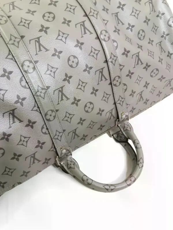 LOUIS VUITTON 50 Keepall Bandoulière Monogram Reflect Tote Bag - Grey