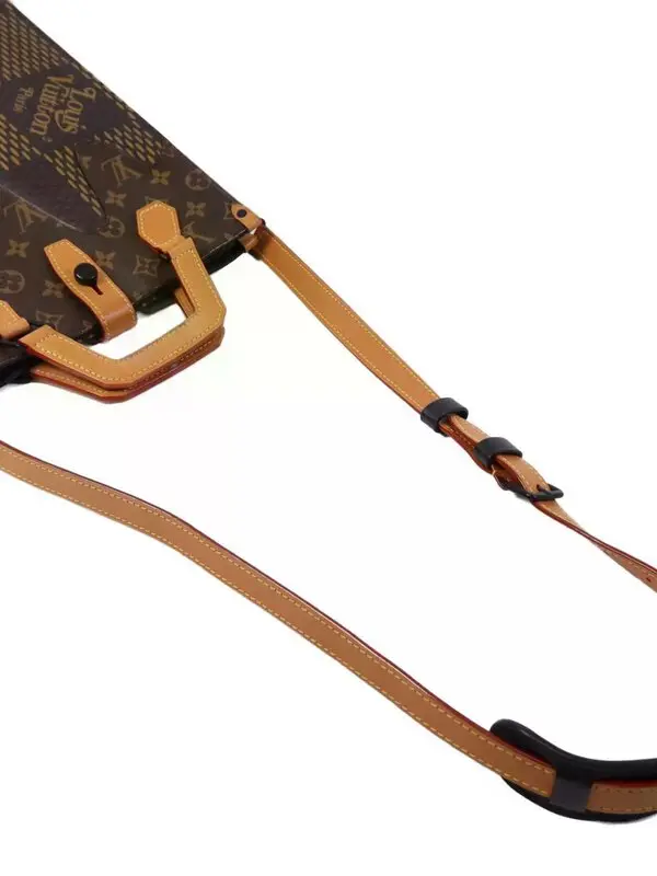 LOUIS VUITTON X Nigo Mini Damier Ebene Canvas Tote Bag - Brown