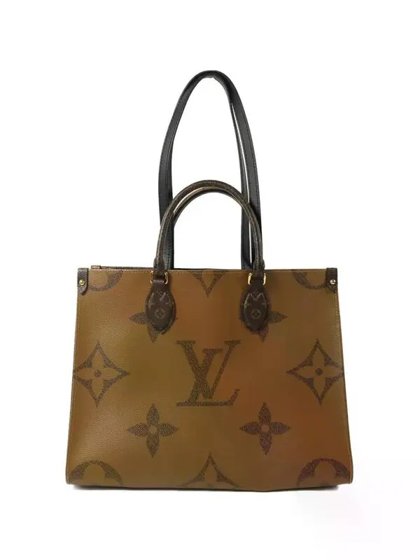 LOUIS VUITTON Monogram Giant Onthego Two-way Handbag - Brown