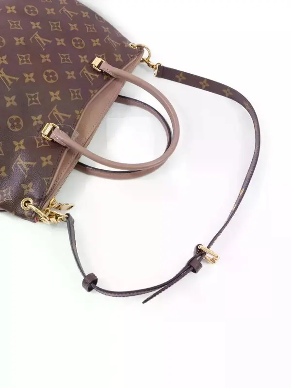 LOUIS VUITTON Pallas Mm Monogram Shoulder Bag - Brown