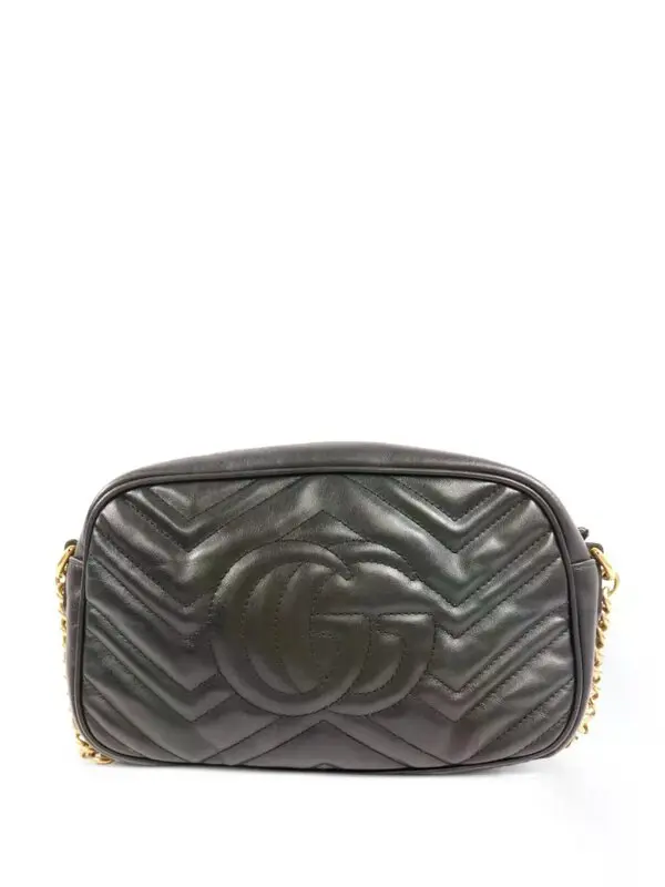 Gucci Gg Marmont Matelassé Shoulder Bag - Black