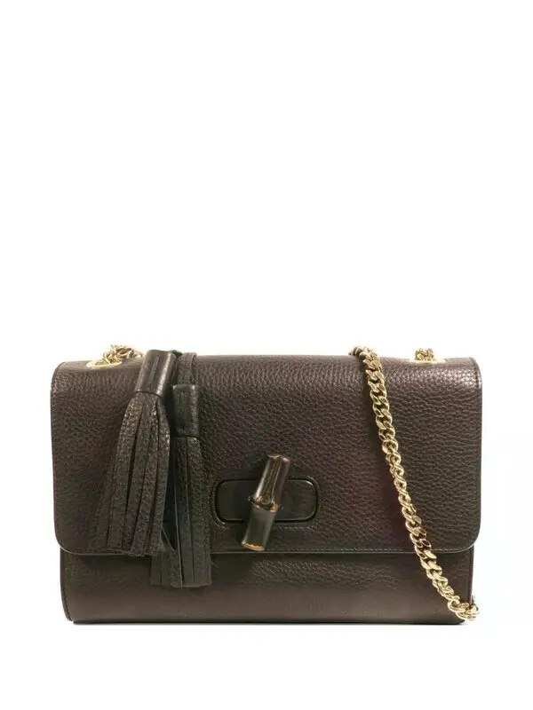 Gucci Bamboo Chain Shoulder Bag - Brown