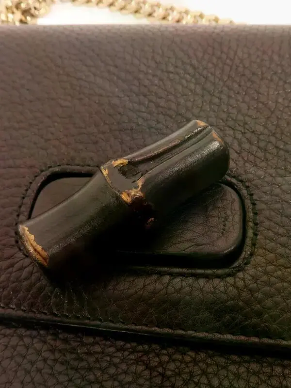 Gucci Bamboo Chain Shoulder Bag - Brown