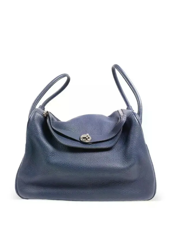 Hermès 34 Lindy Shoulder Bag - Blue