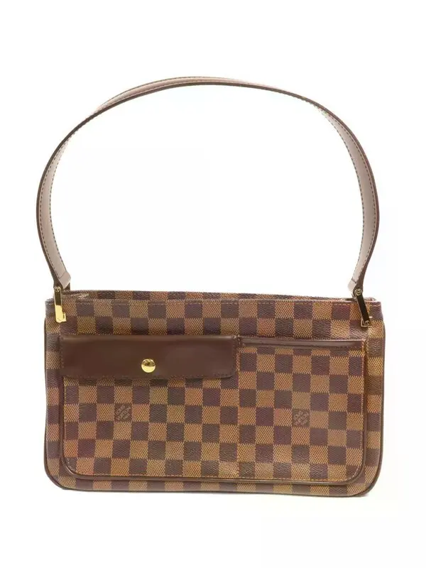 LOUIS VUITTON Aubagne Damier Ebene Shoulder Bag - Brown