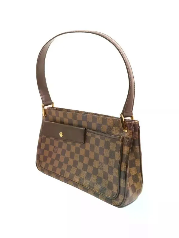 LOUIS VUITTON Aubagne Damier Ebene Shoulder Bag - Brown