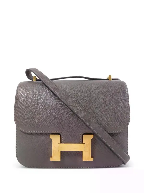 Hermès Constance Epsom Leather Crossbody Bag - Grey