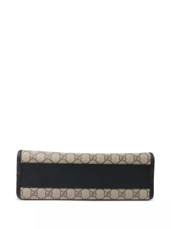 Gucci Gg Supreme Tote Bag With Apple Patch