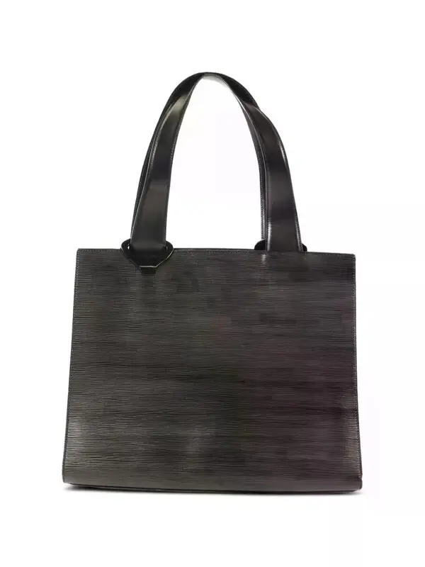 LOUIS VUITTON Gemo Leather Tote Bag - Black