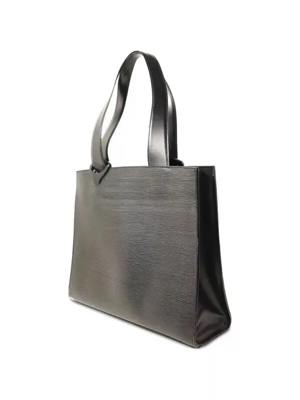 LOUIS VUITTON Gemo Leather Tote Bag - Black