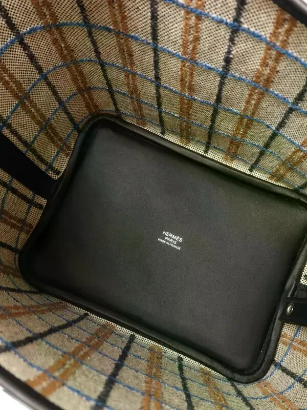 Hermès Plaid Pattern Tote Bag
