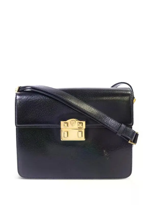 Gucci Calfskin Leather Shoulder Bag With Gold-tone Hardware