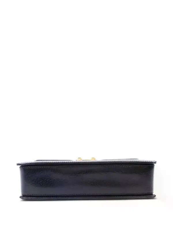 Gucci Calfskin Leather Shoulder Bag With Gold-tone Hardware
