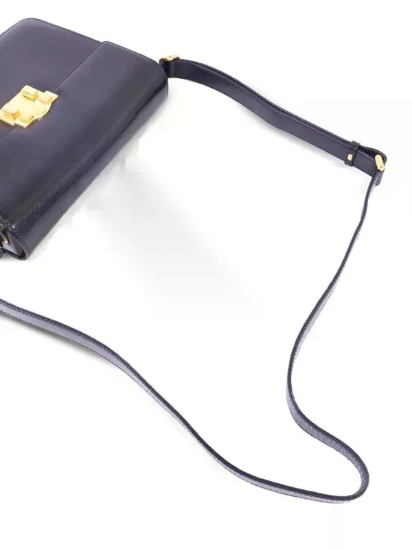 Gucci Calfskin Leather Shoulder Bag With Gold-tone Hardware