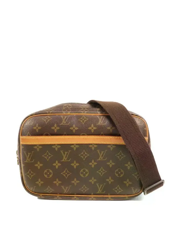 LOUIS VUITTON Reporter Shoulder Bag In Monogram Canvas - Brown