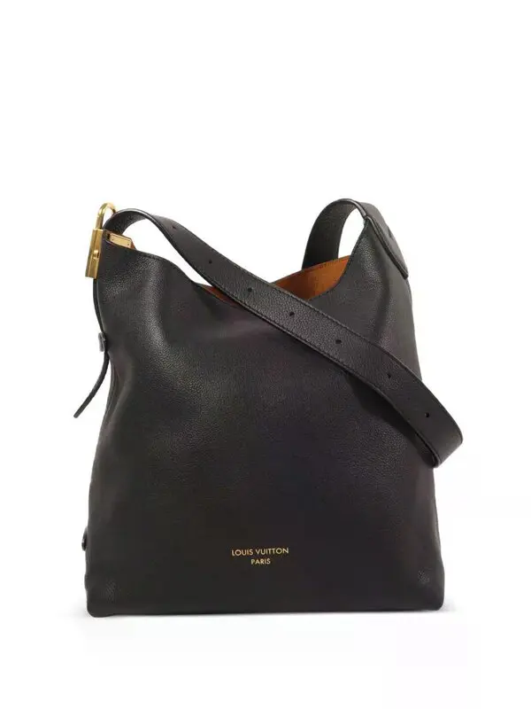 LOUIS VUITTON Grained Leather Shoulder Bag