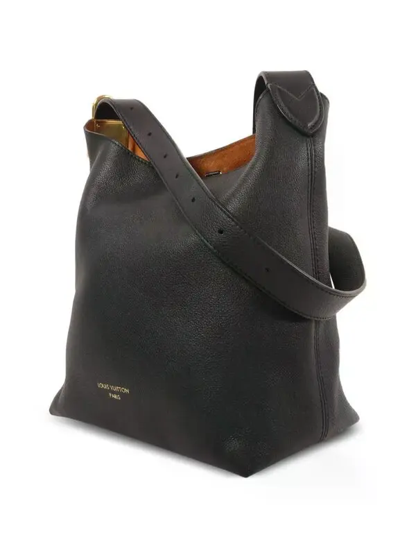 LOUIS VUITTON Grained Leather Shoulder Bag