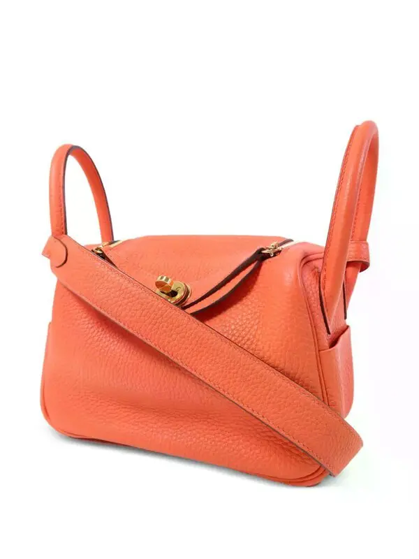 Hermès Mini Lindy Tote Bag - Orange