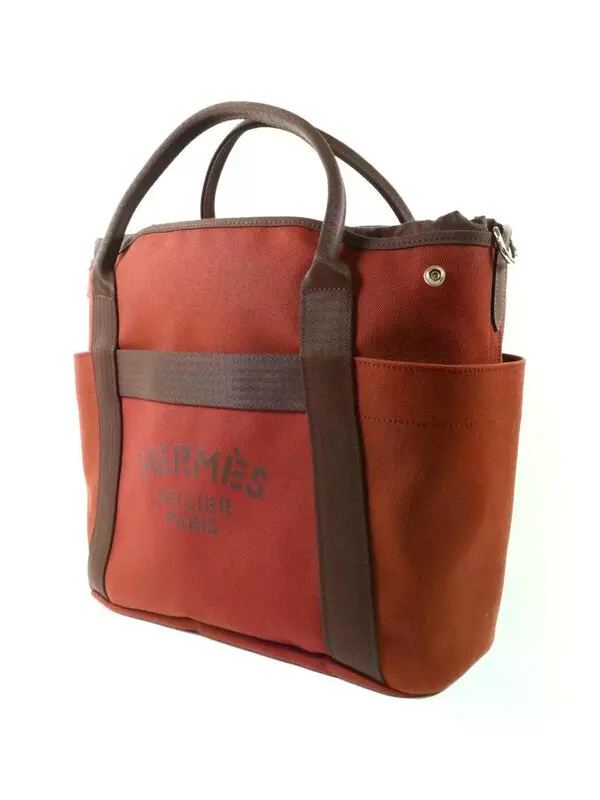 Hermès Grooming Canvas Tote Bag