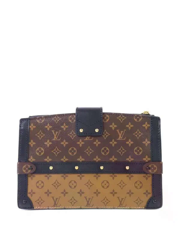 LOUIS VUITTON Reverse Trunk Monogram Canvas Clutch Bag