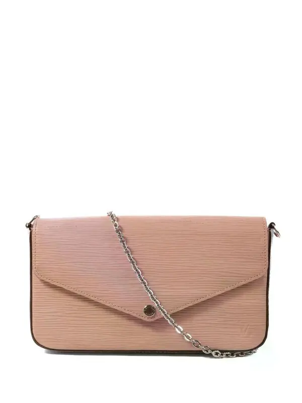 LOUIS VUITTON Pochette Felicie Epi Leather Chain Shoulder Bag - Pink
