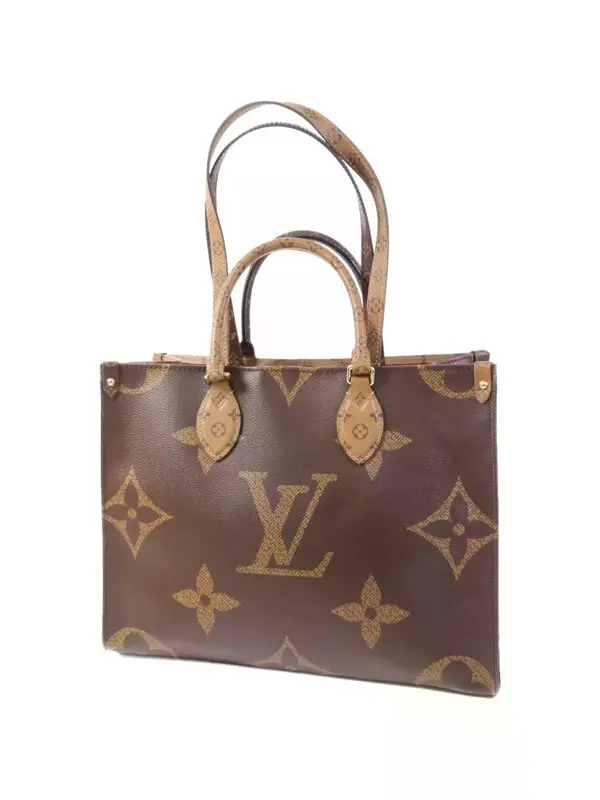 LOUIS VUITTON Monogram Giant On The Go Tote Bag - Brown