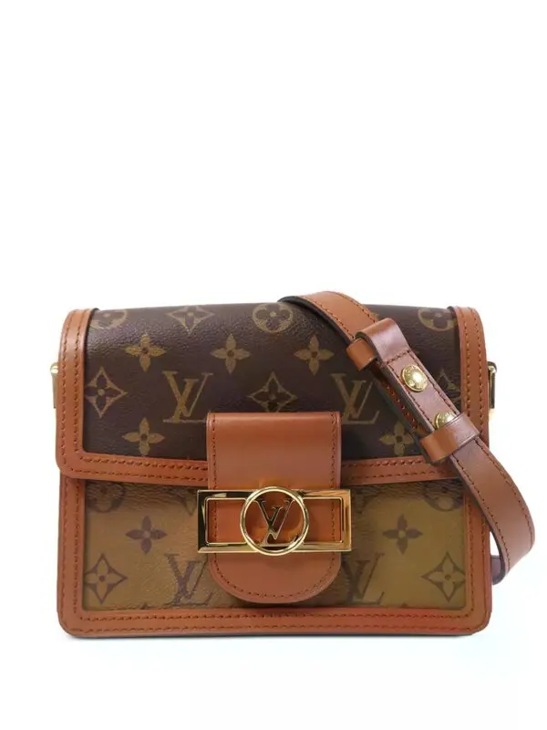 LOUIS VUITTON Dauphine Monogram Reverse Mini Shoulder Bag - Brown