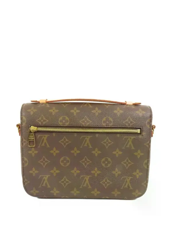 LOUIS VUITTON Monogram Pochette Metis Handbag - Brown