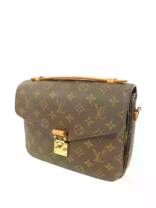 LOUIS VUITTON Monogram Pochette Metis Handbag - Brown