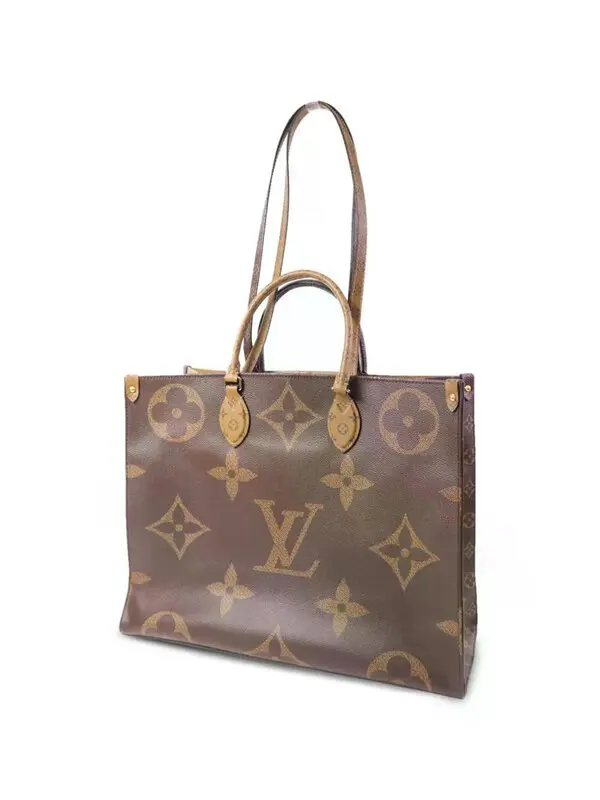 LOUIS VUITTON On The Go Tote Bag Monogram Giant Canvas - Brown