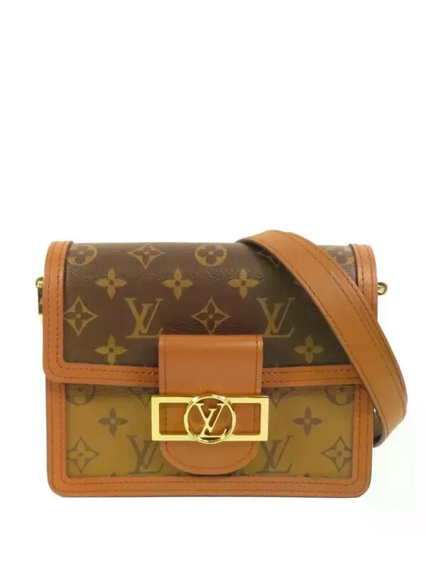 LOUIS VUITTON Mini Dauphine Monogram Reverse Shoulder Bag - Brown