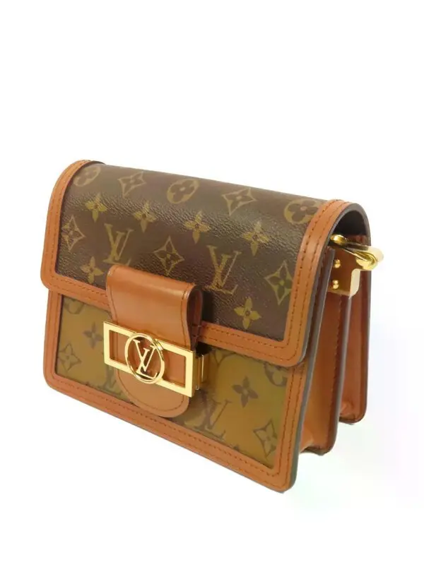 LOUIS VUITTON Mini Dauphine Monogram Reverse Shoulder Bag - Brown