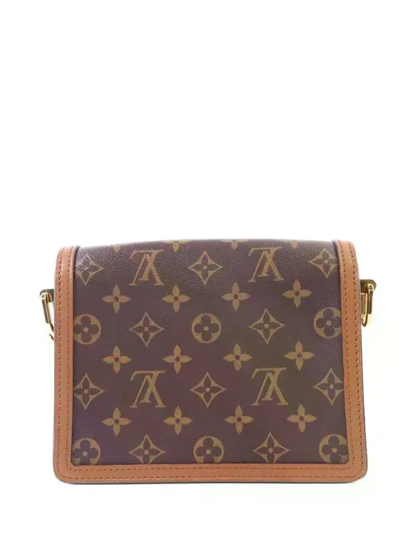 LOUIS VUITTON Mini Dauphine Monogram Reverse Crossbody Bag - Brown