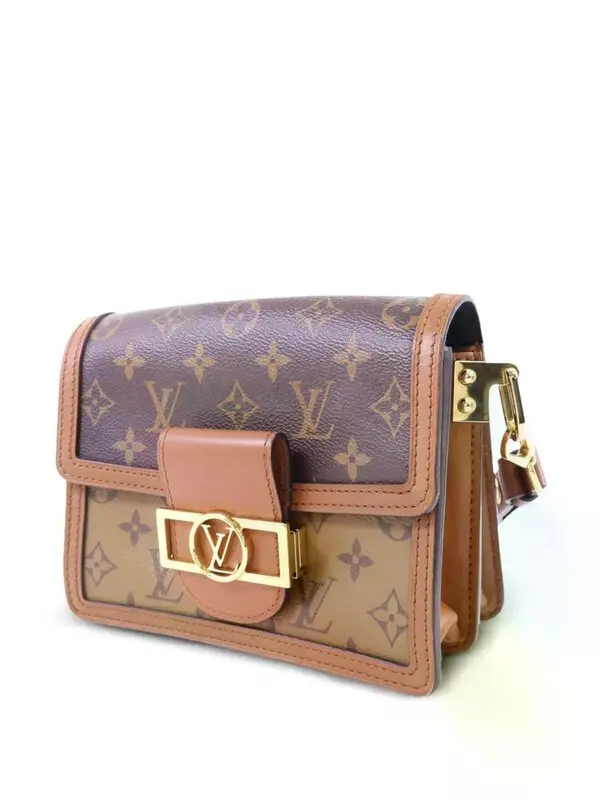 LOUIS VUITTON Mini Dauphine Monogram Reverse Crossbody Bag - Brown