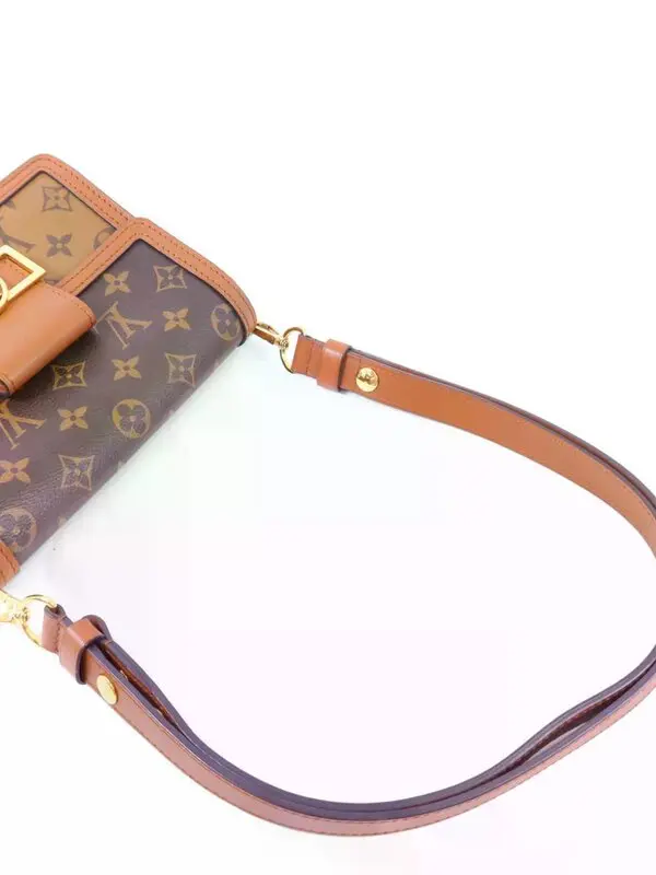 LOUIS VUITTON Mini Dauphine Monogram Reverse Crossbody Bag - Brown