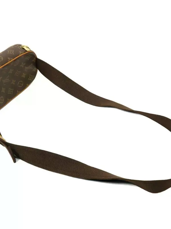 LOUIS VUITTON Monogram Canvas Pochette Gang Crossbody Bag - Brown