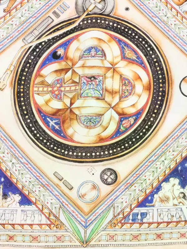 Casablanca Plafond Orné De Musique Silk Scarf