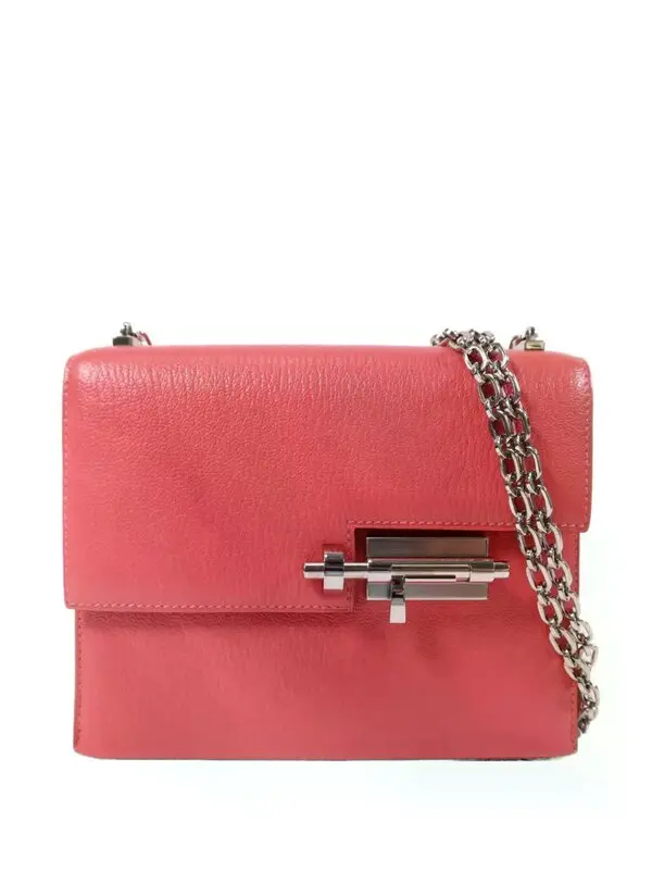 Hermès Verrou Leather Shoulder Bag - Pink