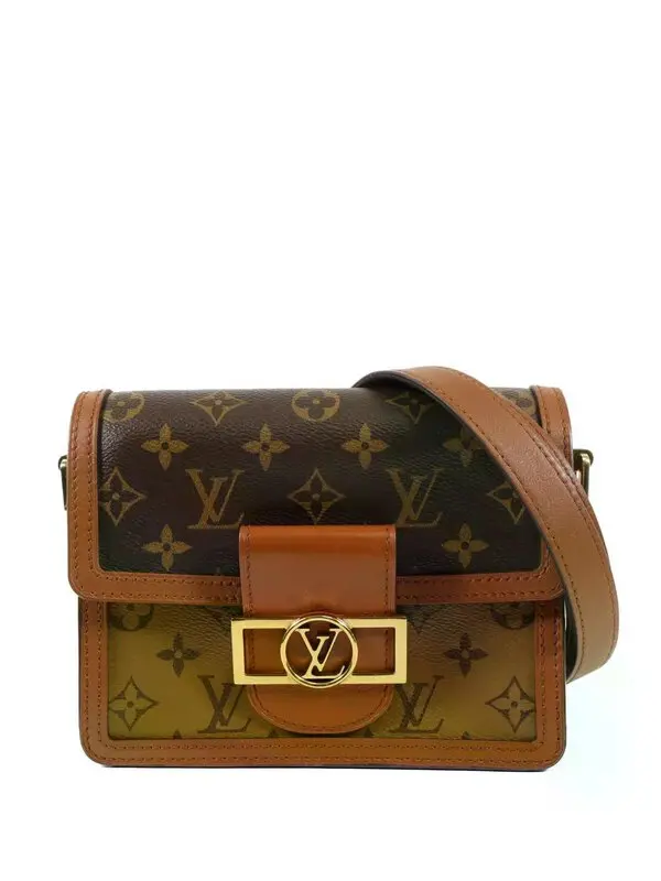 LOUIS VUITTON Mini Dauphine Monogram Reverse Tote Bag - Brown