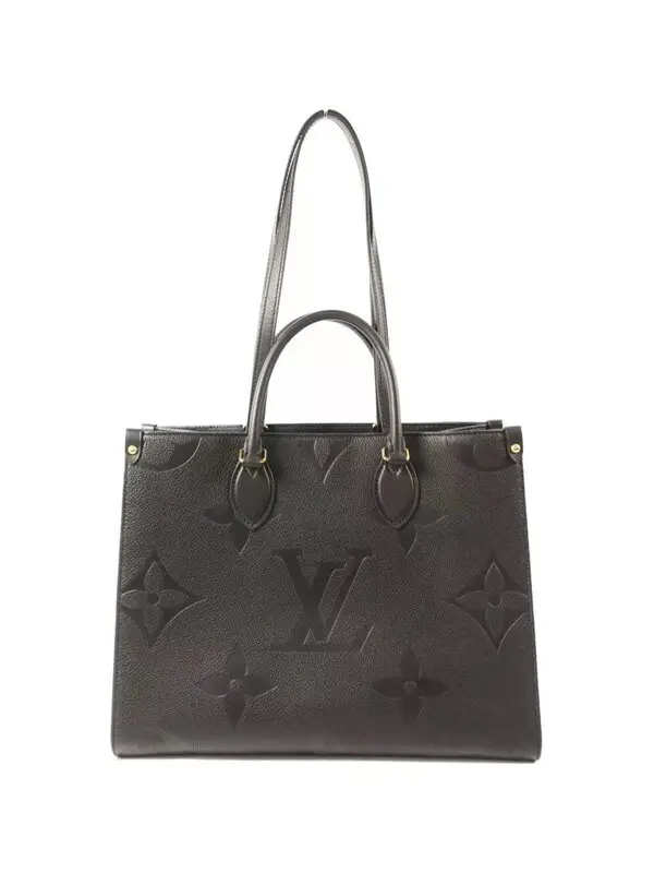 LOUIS VUITTON Monogram Empreinte On The Go Mm Shoulder Bag - Black