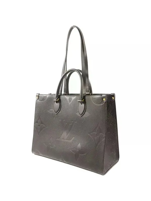 LOUIS VUITTON Monogram Empreinte On The Go Mm Shoulder Bag - Black