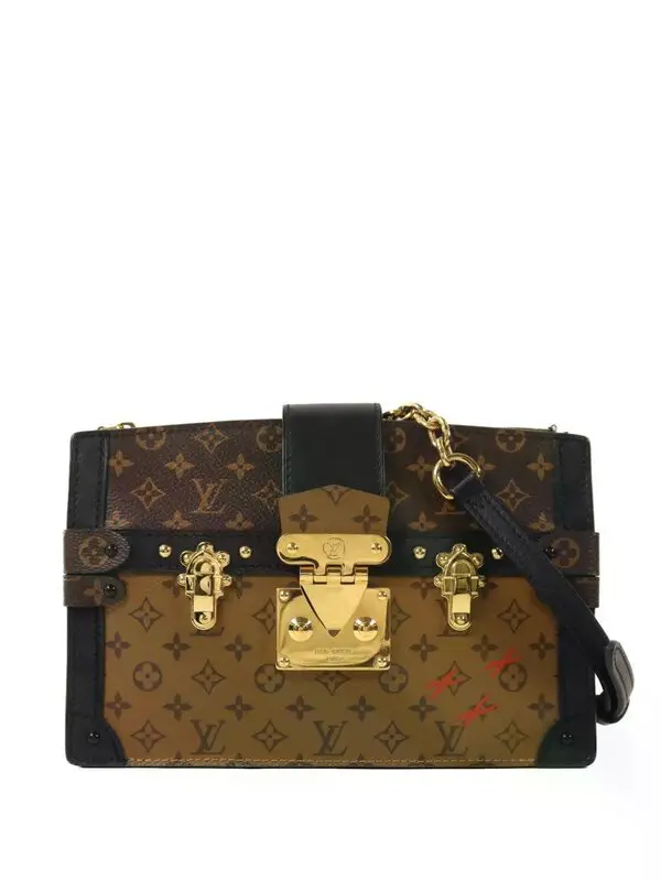 LOUIS VUITTON Trunk Monogram Reverse Clutch Bag - Brown